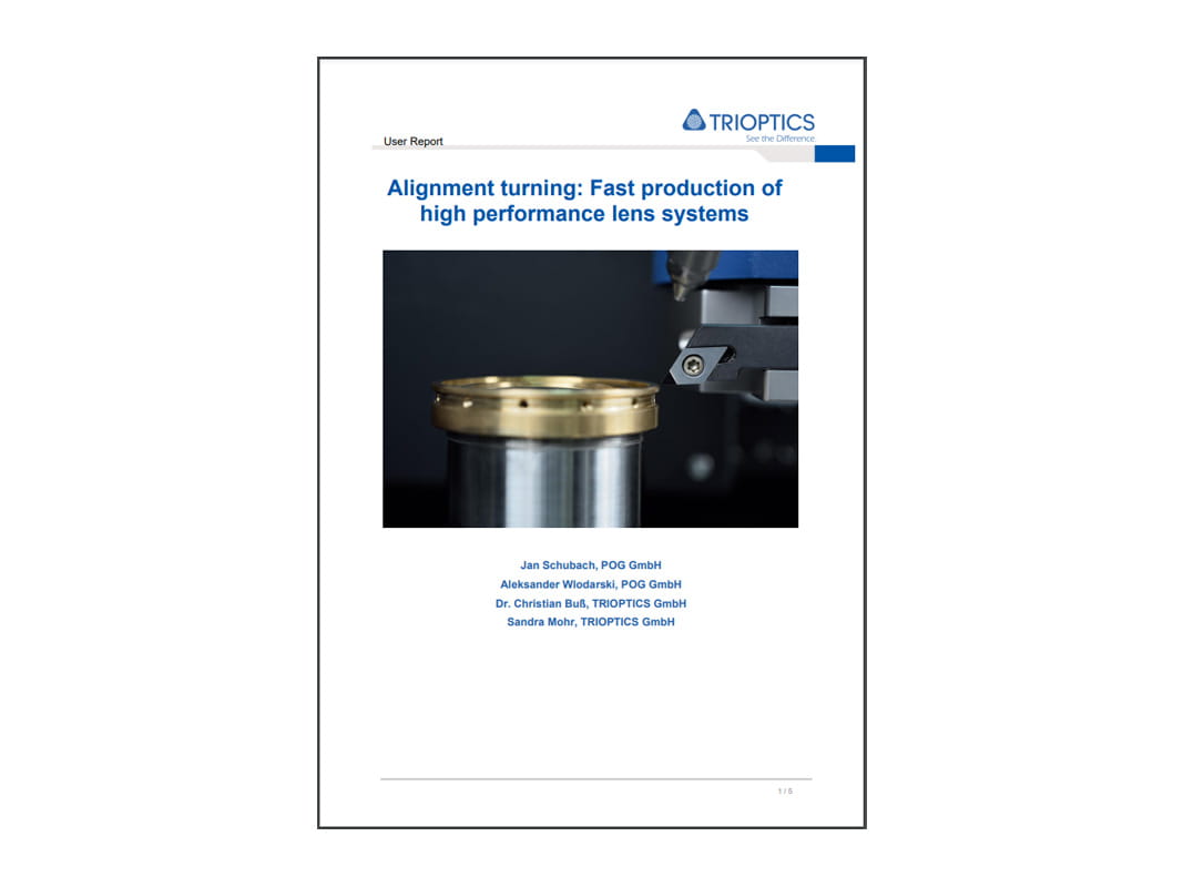 ATS - TRIOPTICS Alignment Turning Station for high-precision centering ...