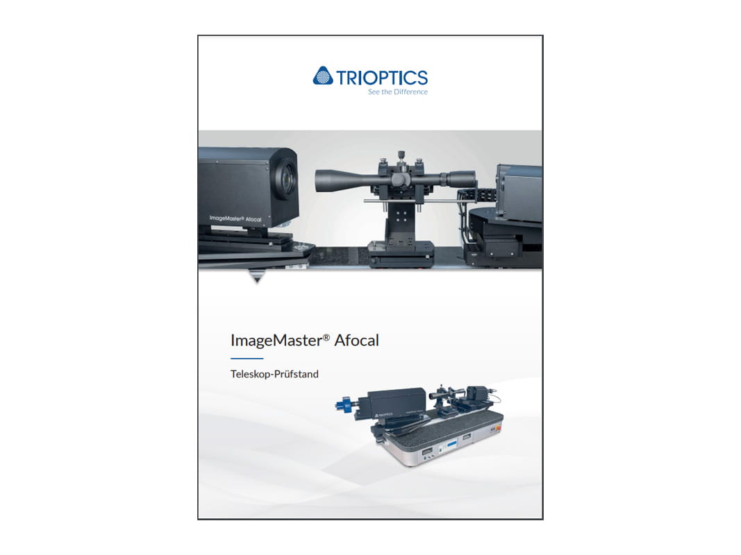 ImageMaster Afocal® - Image quality MTF testing from TRIOPTICS | TRIOPTICS