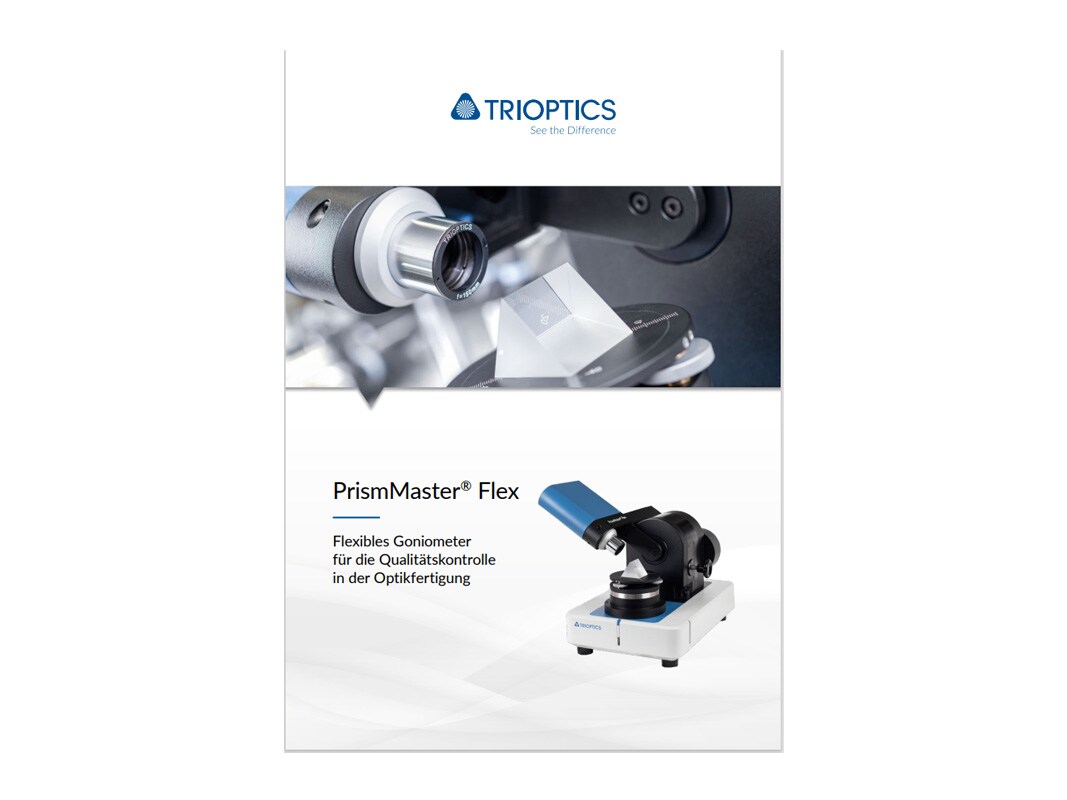 PrismMaster® - Goniometer for optical angle measurements | TRIOPTICS